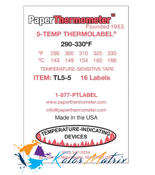 Ink Temperature Strip - 16 pack – kolormatrix