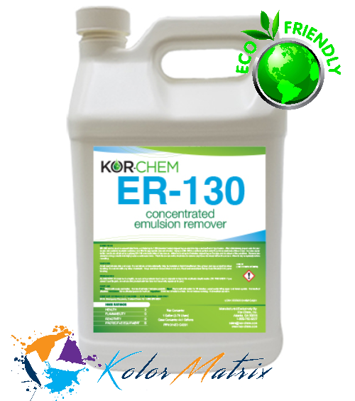 Korchem ER130 Conc 30:1 Emulsion Remover - Gallon – kolormatrix