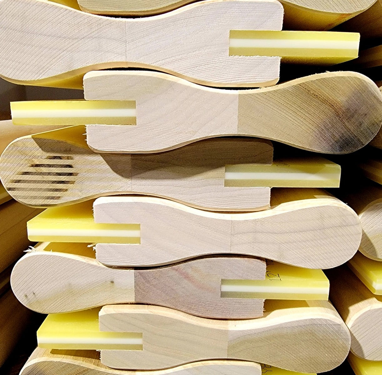 Complete Triple Durometer 70 90 70 Squeegee Wooden Handle for screen ...